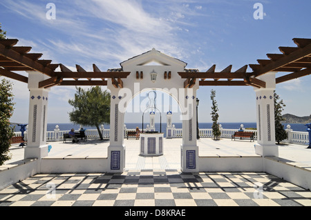 Viewing platform, balcony of the Mediterranean, Benidorm, Costa Blanca ...