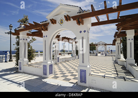 Viewing platform, balcony of the Mediterranean, Benidorm, Costa Blanca ...
