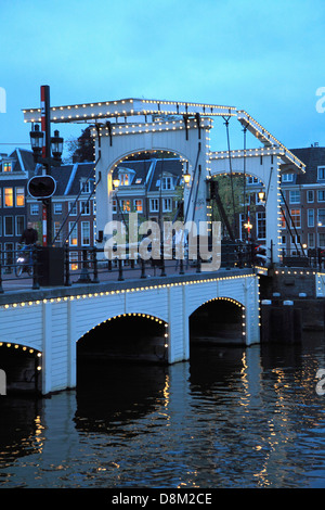 Netherlands Amsterdam Slender Bridge Magere Brug Stock Photo - Alamy