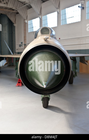 The air intake of the Mig-21 fighter Stock Photo - Alamy