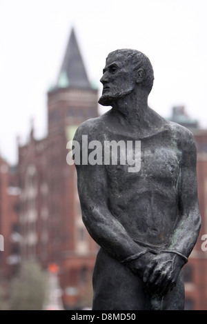 Störtebecker-monument, HafenCity, Hamburg, Germany, Europe Stock Photo ...