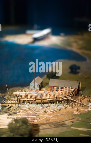 Mystic River Scale Model Mystic Seaport Mystic Connecticut USA Stock ...