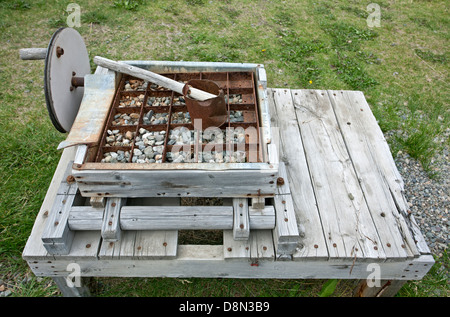 Rocker box used to separate the gold from the gravel. MacBride Museum ...