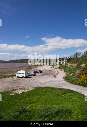 The coast at Silverdale, Lancashire. This is the north end or Morecambe ...