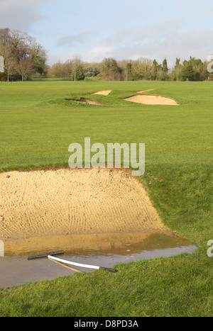 A long period of rain brings a waterlogged golf course on the south ...