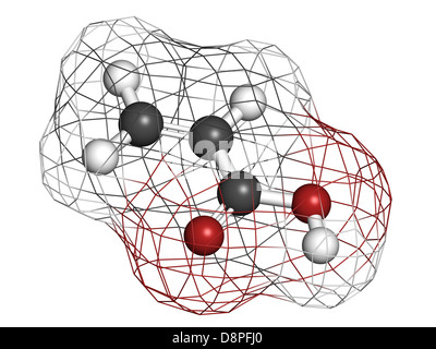Acrylic acid molecule, polyacrylic acid (PAA, carbomer) building block ...