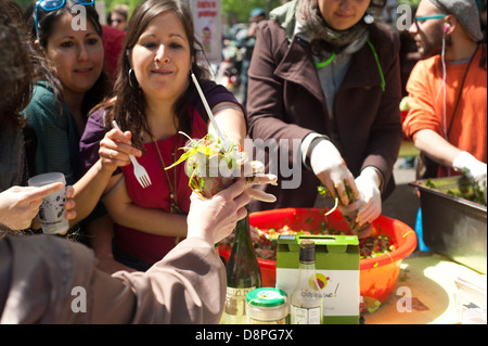 Paris, France - Promoting awareness of food waste that occurs on the ...