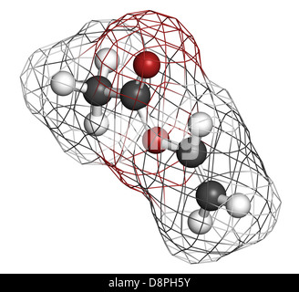 Polyvinyl acetate (PVA) polymer, chemical structure. Main component of ...