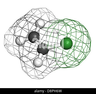 Vinyl chloride, vinyl chloride monomer, VCM, or chloroethene, ball-and ...
