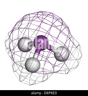 Arsine toxic gas molecule. Volatile arsenic compound Stock Photo - Alamy