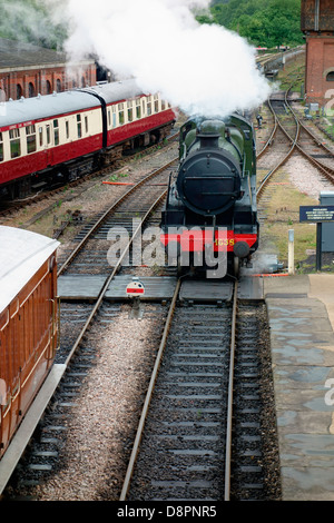 engine compartment of an old steam train Stock Photo - Alamy