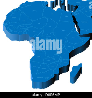 Somalia on planet Earth with country borders and highly detailed planet ...