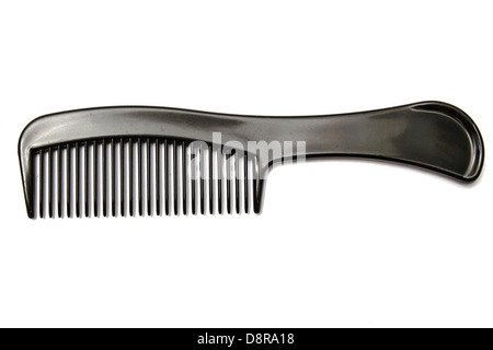 Black comb isolated on white Stock Photo - Alamy