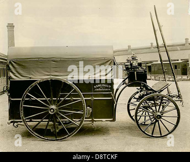 This photograph shows the first train and wagons leaving the line north ...