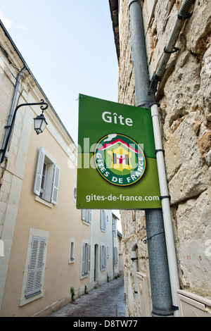 A Gites de France sign in a traditional French street Stock Photo - Alamy