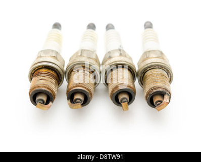 old spark plugs Stock Photo - Alamy