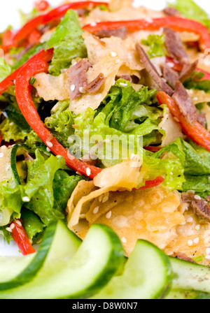 salad with meat Stock Photo - Alamy