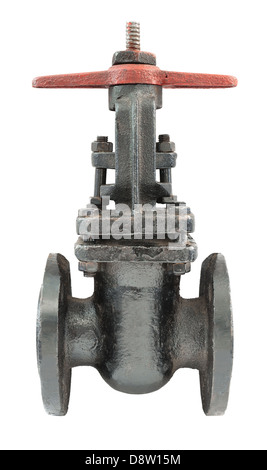 New valve isolated on white. Plumbing supply Stock Photo - Alamy
