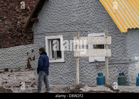 Jose Ribas Refuge at 4810 m Altitude, Cotopaxi Volcano, Cotopaxi Stock ...