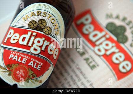 Bottle of Marston's Pedigree Pale Ale, introduced in 1952 and Marston's ...