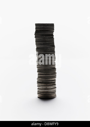 Close-up on a stack of Swedish krona and Bulgarian Lev Stock Photo - Alamy
