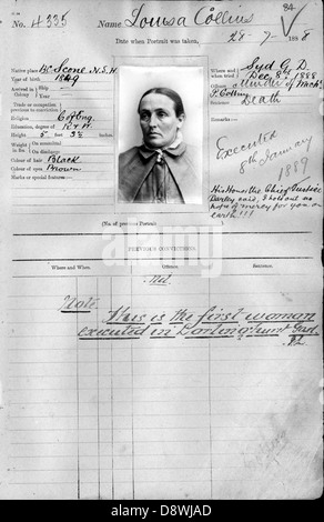This historical photograph shows a convict gaol in Tasmania, capturing ...