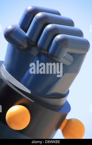 A giant Tetsujin 28, or Iron Man 28, robot statue created by Yokoyama ...