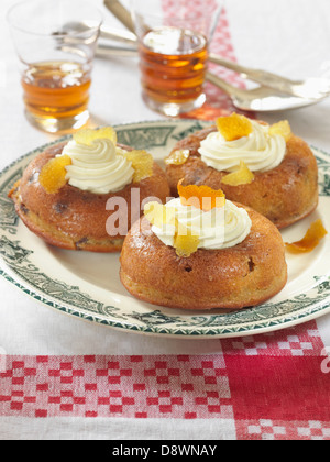 Rum babas dessert Stock Photo - Alamy