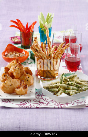 Assorted appetizers for the aperitif Stock Photo - Alamy
