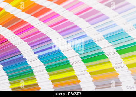 Open color guide scheme, closeup Stock Photo - Alamy