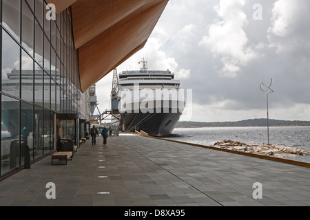 Ms Ryndam cruise ship, owned by Holland America Line in Kristiansand ...