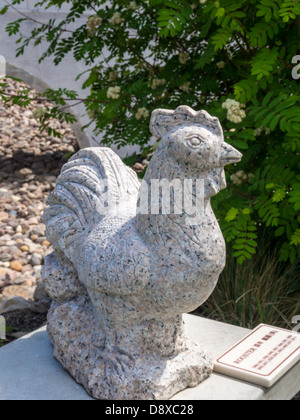 Chinese Zodiac, stone Rooster statue at Seoul Stock Photo - Alamy