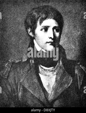 Napoléon Bonaparte as a young artillery lieutenant, circa 1785 Stock ...