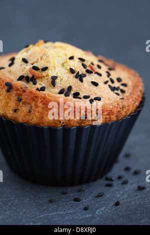 Black sesame cake Stock Photo - Alamy
