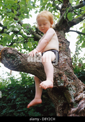 One Small Boy Sitting on Toilet in Bathroom, Childhood Potty Training ...