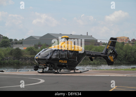 Police Helicopter, eurocopter EC135 Type 2, grounded, Glasgow, Scotland ...