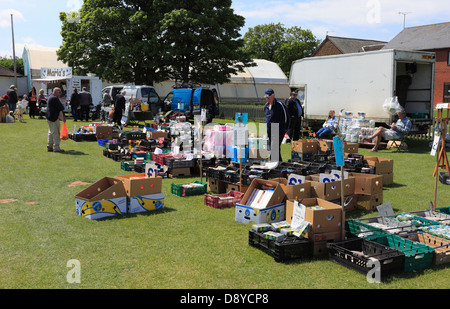 A Sunday morning car boot sale, at the car park by Leigh-on-Sea train ...