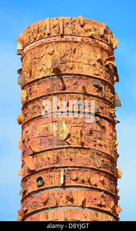 Totem in old San Juan, Puerto Rico. Wooden totem and sheep Stock Photo ...