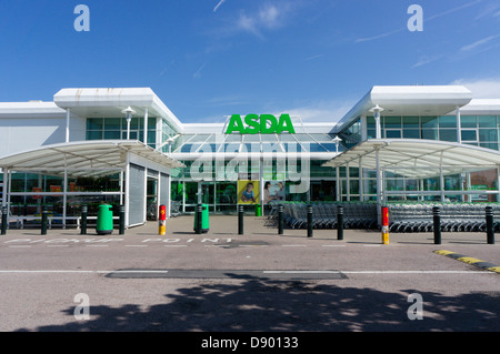 New Asda shop store superstore Hayle Cornwall UK not allowed green sign ...
