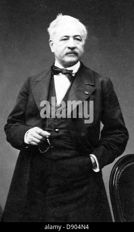 'Ferdinand de Lesseps, French diplomat and later developer of the Suez Canal', 1893. Artist ...