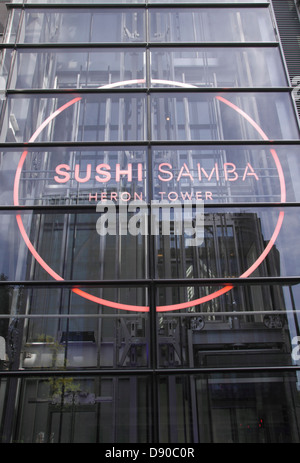 Sushi Samba restaurant at Heron Tower, London Stock Photo - Alamy