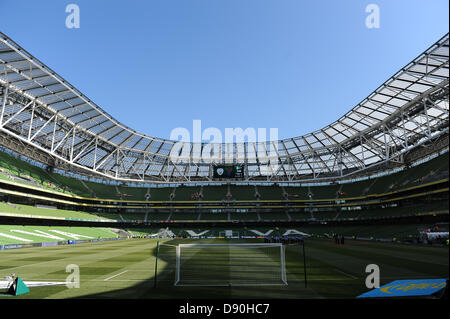 A general view before the World Cup Group H soccer match between Spain ...