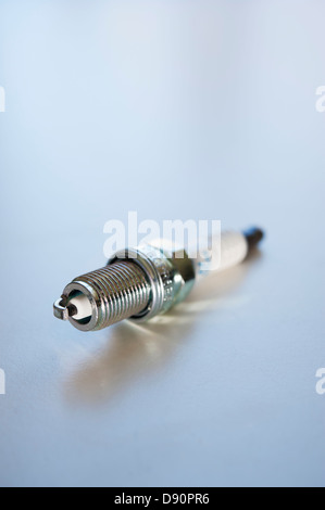 Single spark plug close up Stock Photo - Alamy