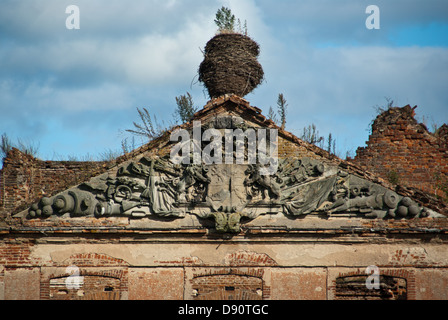 Ruins of former von Finckenstein Palace, Kamieniec Suski, Poland Stock ...