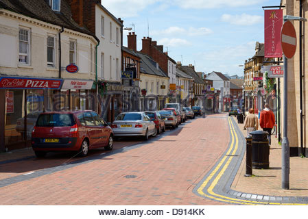 High Street, Wellingborough, Northamptonshire, England, United Stock ...
