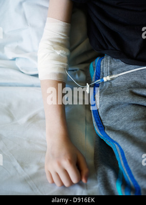 Arm of patient with drip Stock Photo - Alamy