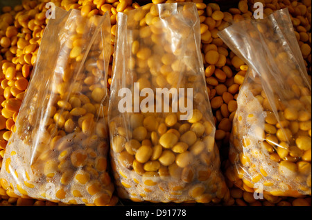 Lupin or Lupini Beans locally called Turmus for sale in a stall ...