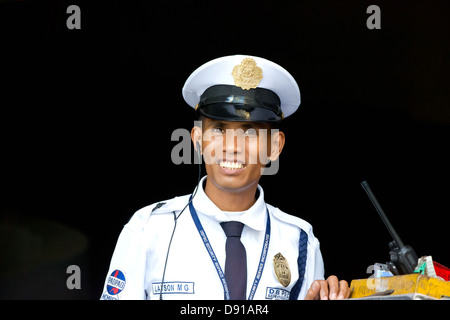 Portrait of a Security Guard in Manila, Philippines Stock Photo - Alamy