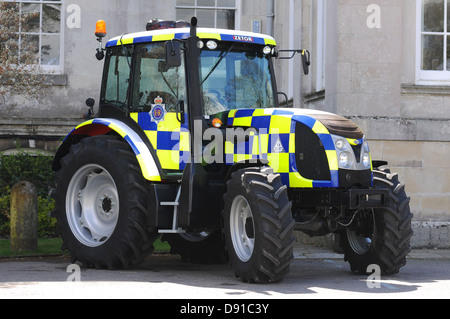 Police tractor, UK Stock Photo - Alamy