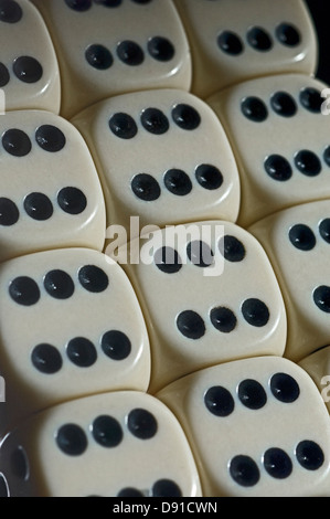 Row of dice Stock Photo - Alamy